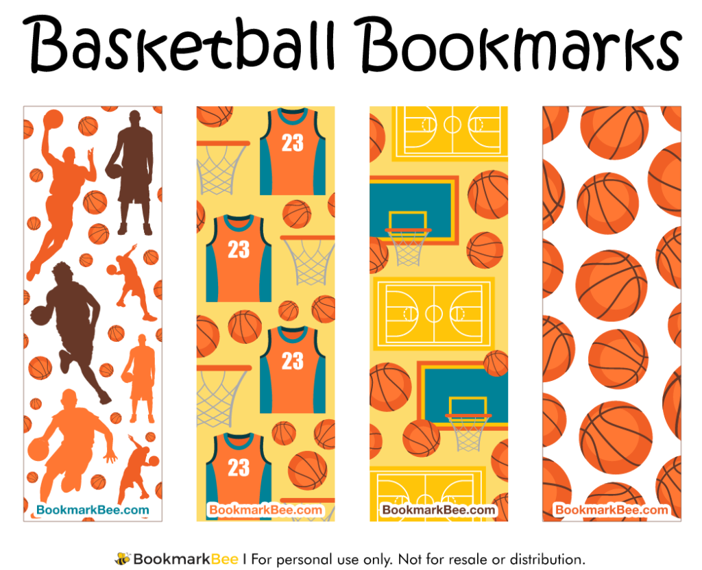Http Bookmarkbee Bookmark Basketball Bookmarks Kids Templates ...