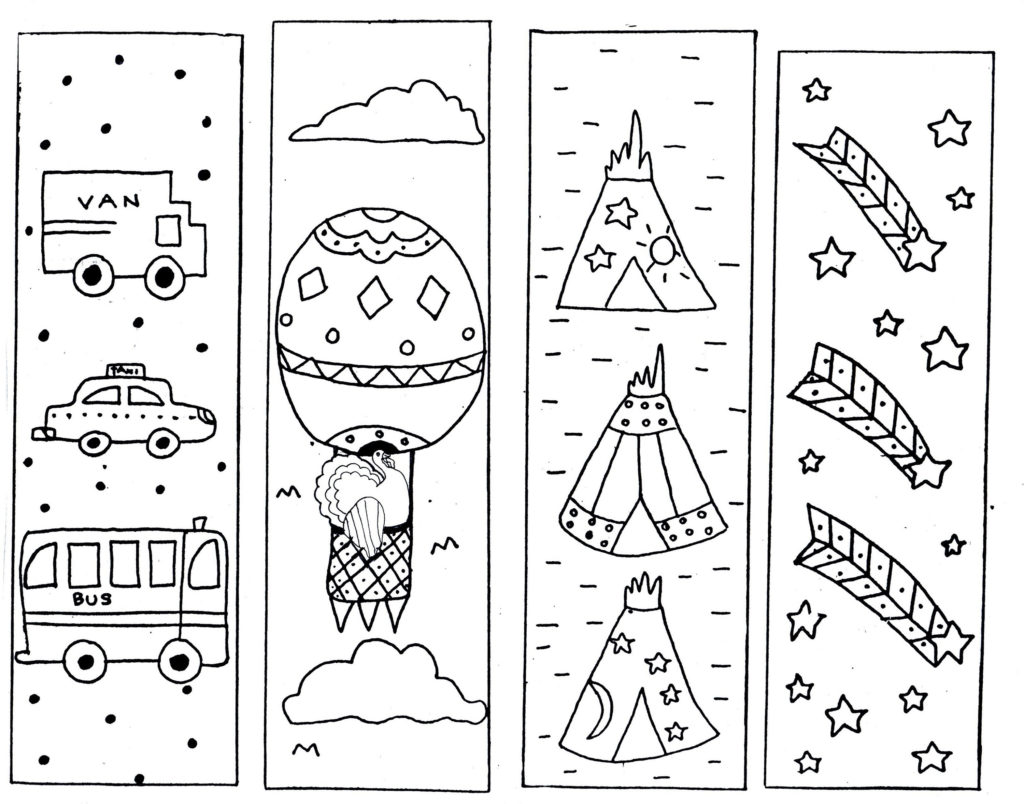 Printable Coloring Reading Bookmarks Activity Shelter | Printable Bookmarks