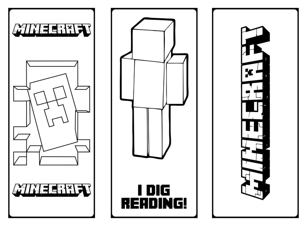 10 Best Free Printable Minecraft Creeper Bookmark Printablee ...