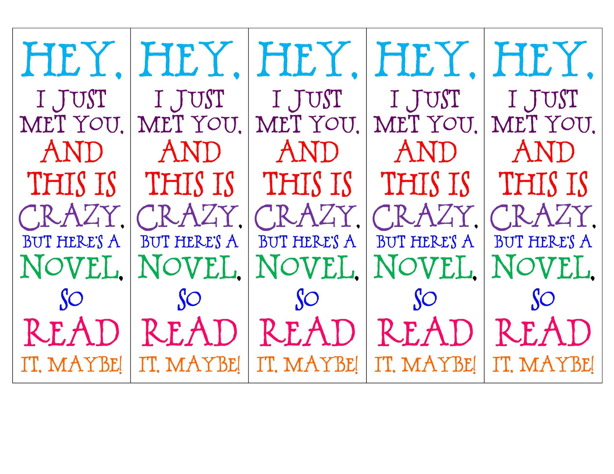 50 Free Printable Bookmark Templates TemplateLab | Printable Bookmarks