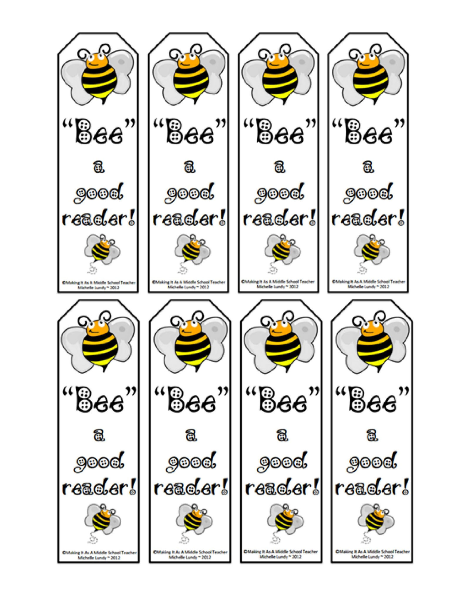 50 Free Printable Bookmark Templates TemplateLab | Printable Bookmarks