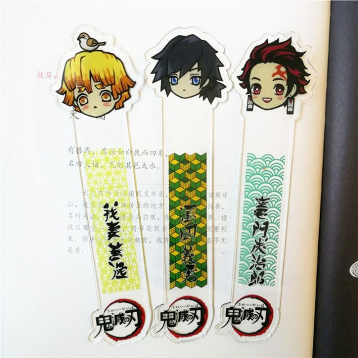 Demon Slayer Kimetsu No Yaiba Anime Bookmark Child Student Kawaii Gift ...