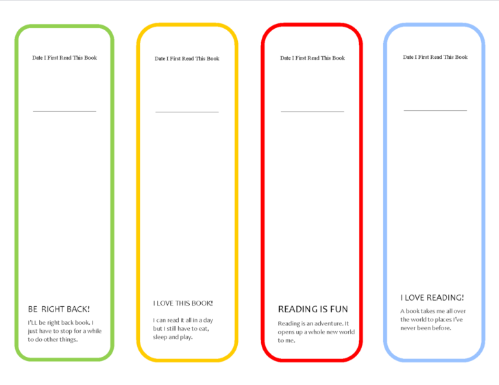 Printable Bookmarks Activity Shelter | Printable Bookmarks